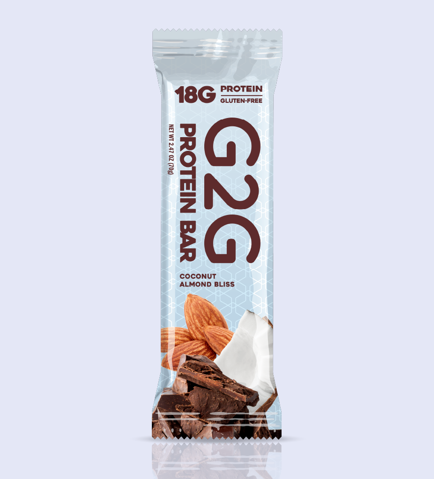 Coconut Almond Bliss Protein Bar 8 Bars Certified Gluten Free 18 Grams ...