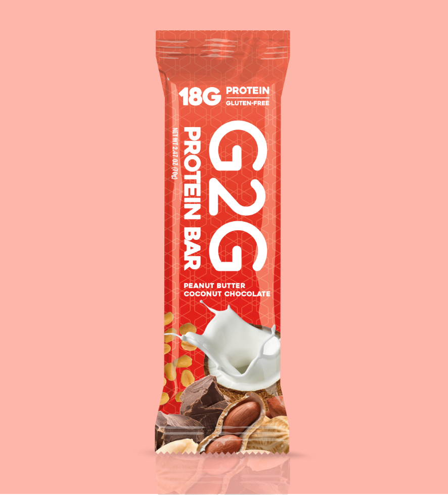 Peanut Butter Coconut Chocolate Protein Bar 8 Bars Certified Gluten ...